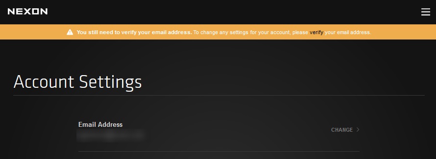 I'm receiving an "This account has not been verified" error – MapleStory